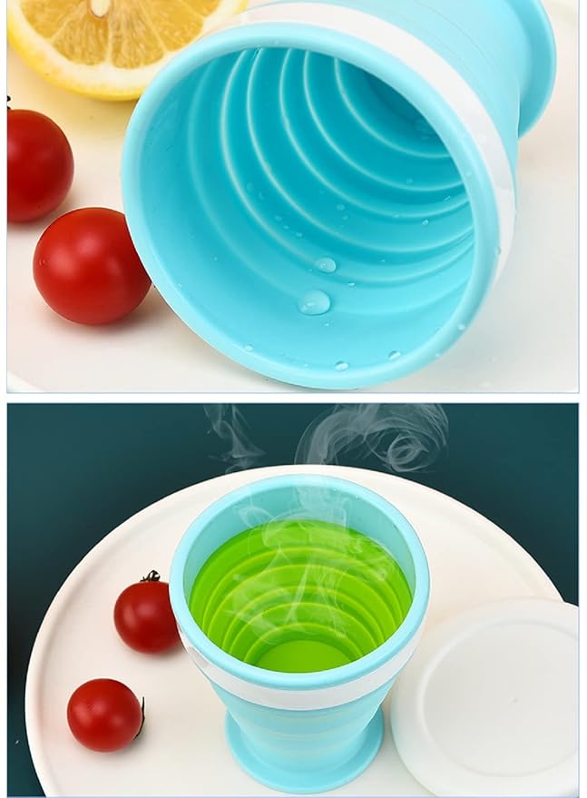 Collapsible Folding Cups 200 ml with Lid | Revolusis Instore